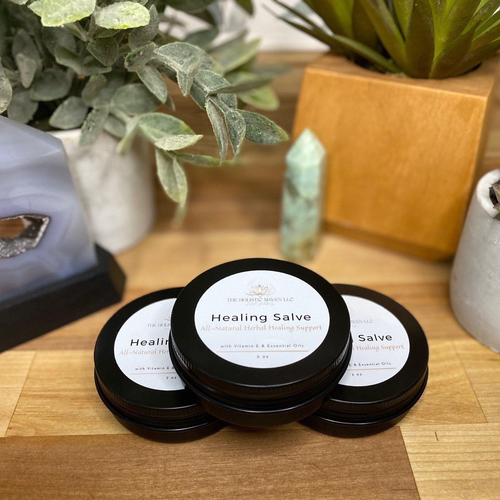 Healing Salve: Organic Lavender & Tea Tree | Enlightened – Black Bloxie